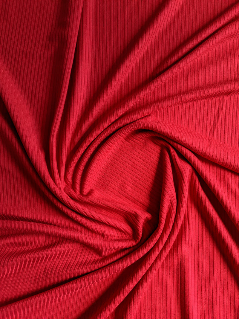 Bamboo Rib Knit - Red – Sitka Fabrics